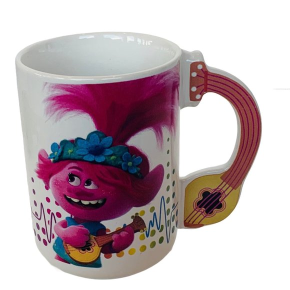 Disney | Dining | Trolls World Tour Coffee Mug Cup Poppy Guitar Pink ...